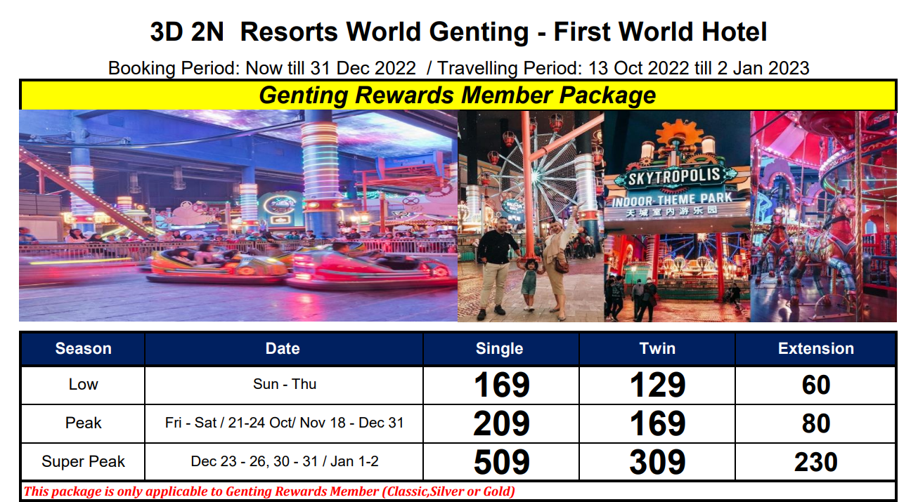 WTS Travel Genting Package 2022 - GO VTL