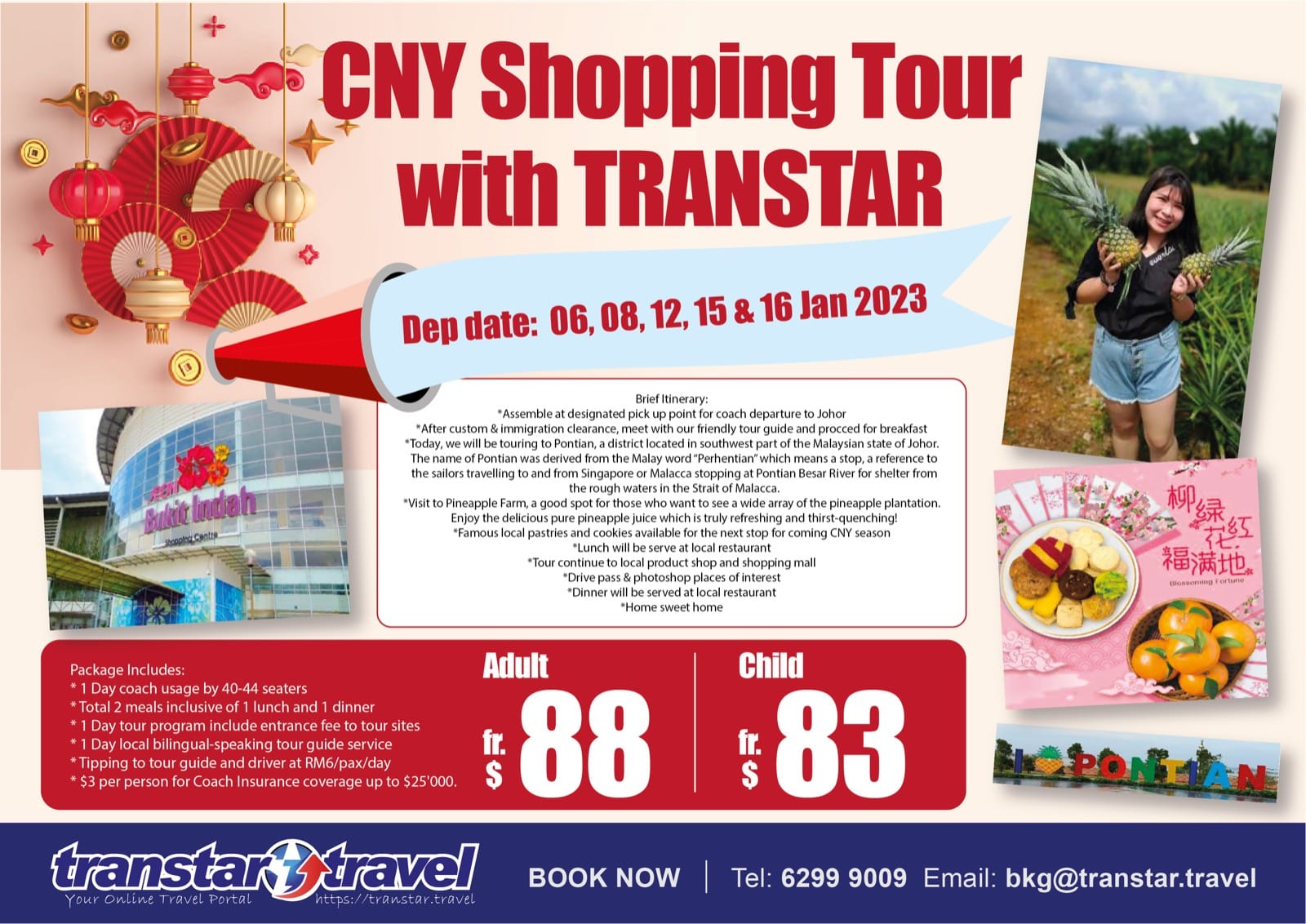 CNY 2023 Transtar Shopping Tour - Travel News