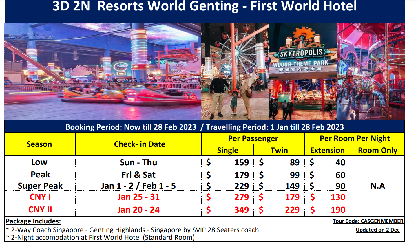 707 TRAVEL WTS Genting Promotion Package 2023 - GO VTL