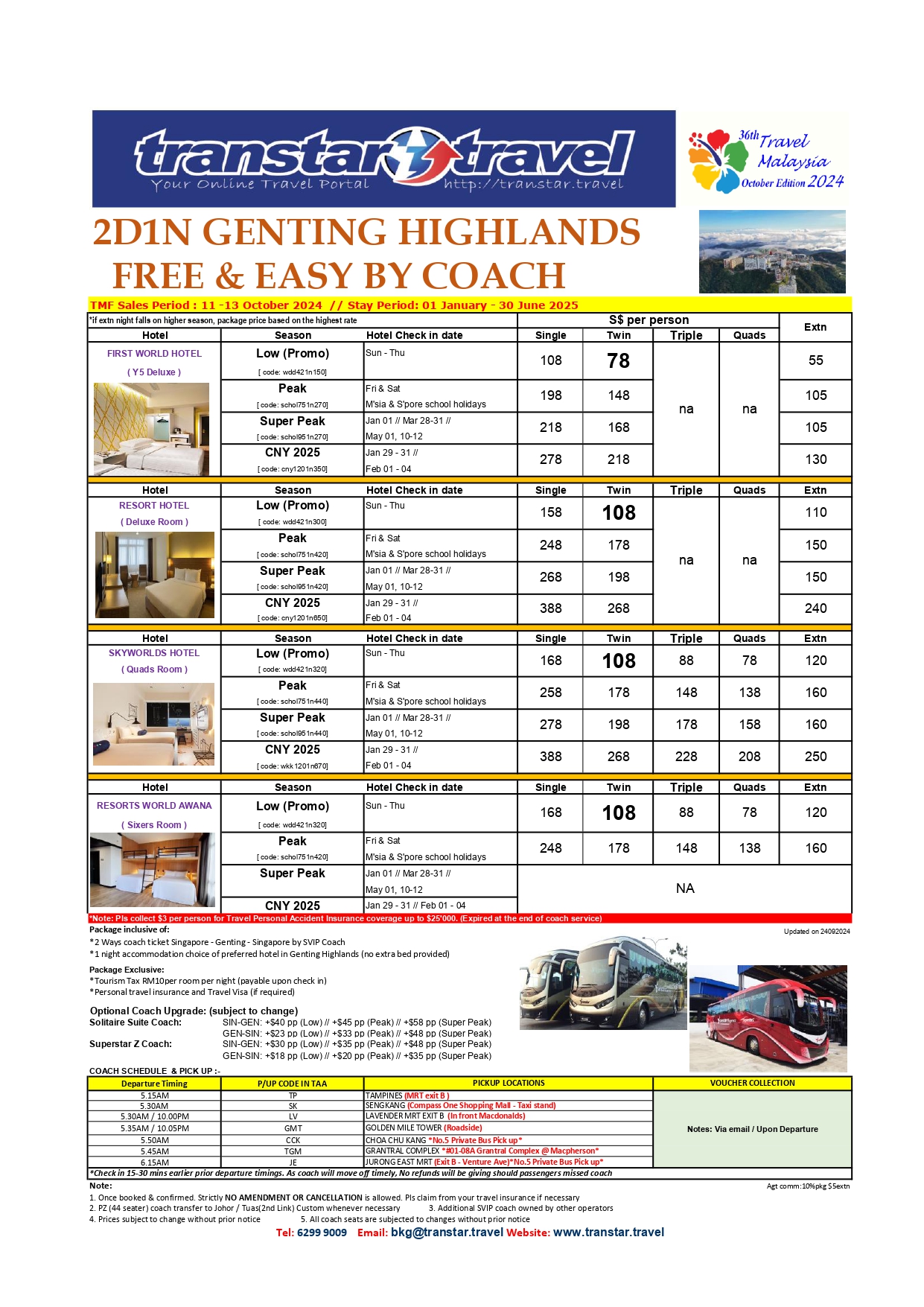 Transtar Genting Promotion 2025 - Travel News