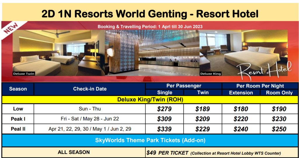 WTS Genting Package 2023 - GO VTL