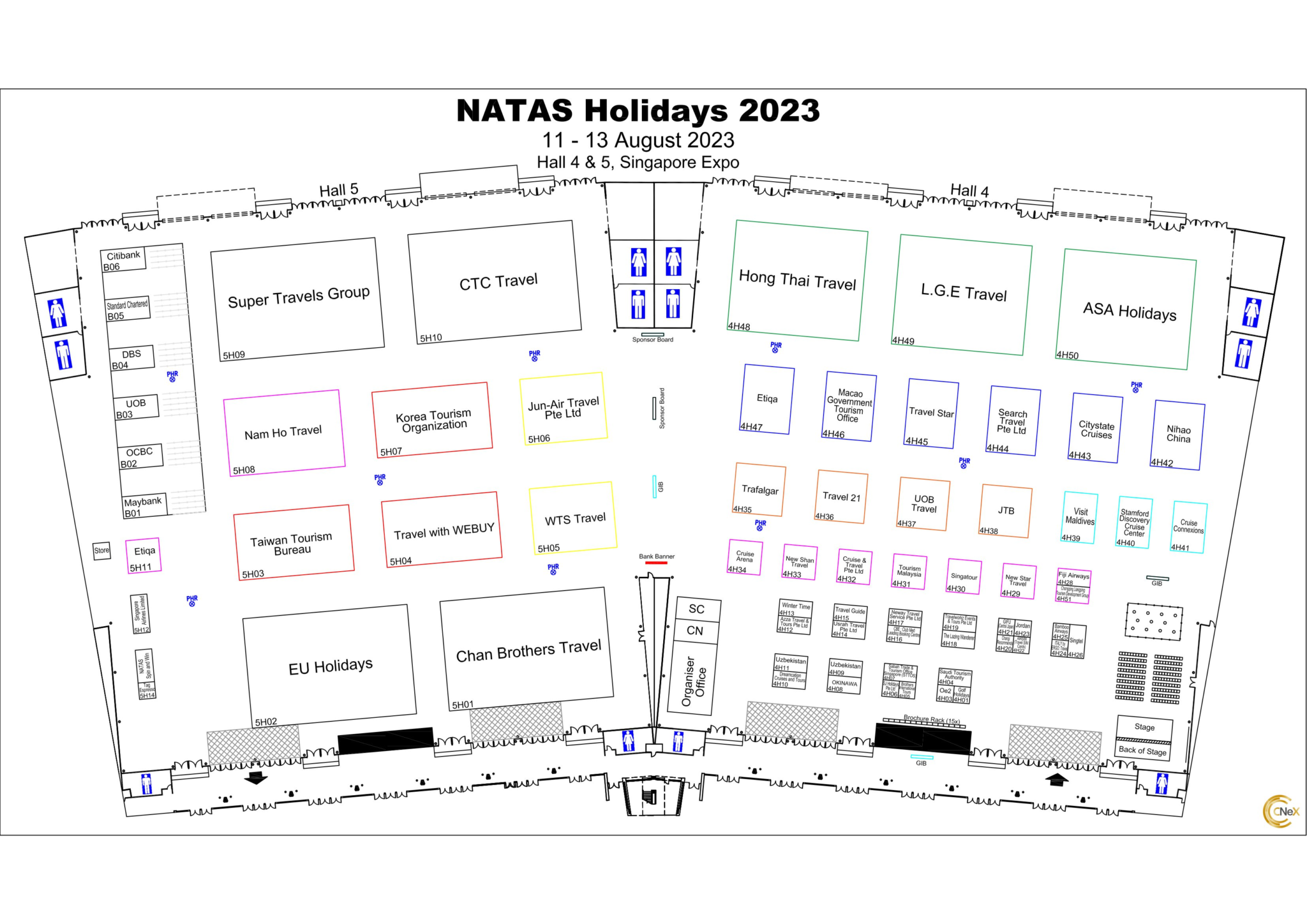NATAS Holidays 2023 (11 – 13 August) Singapore EXPO (Hall 4 & 5) List ...