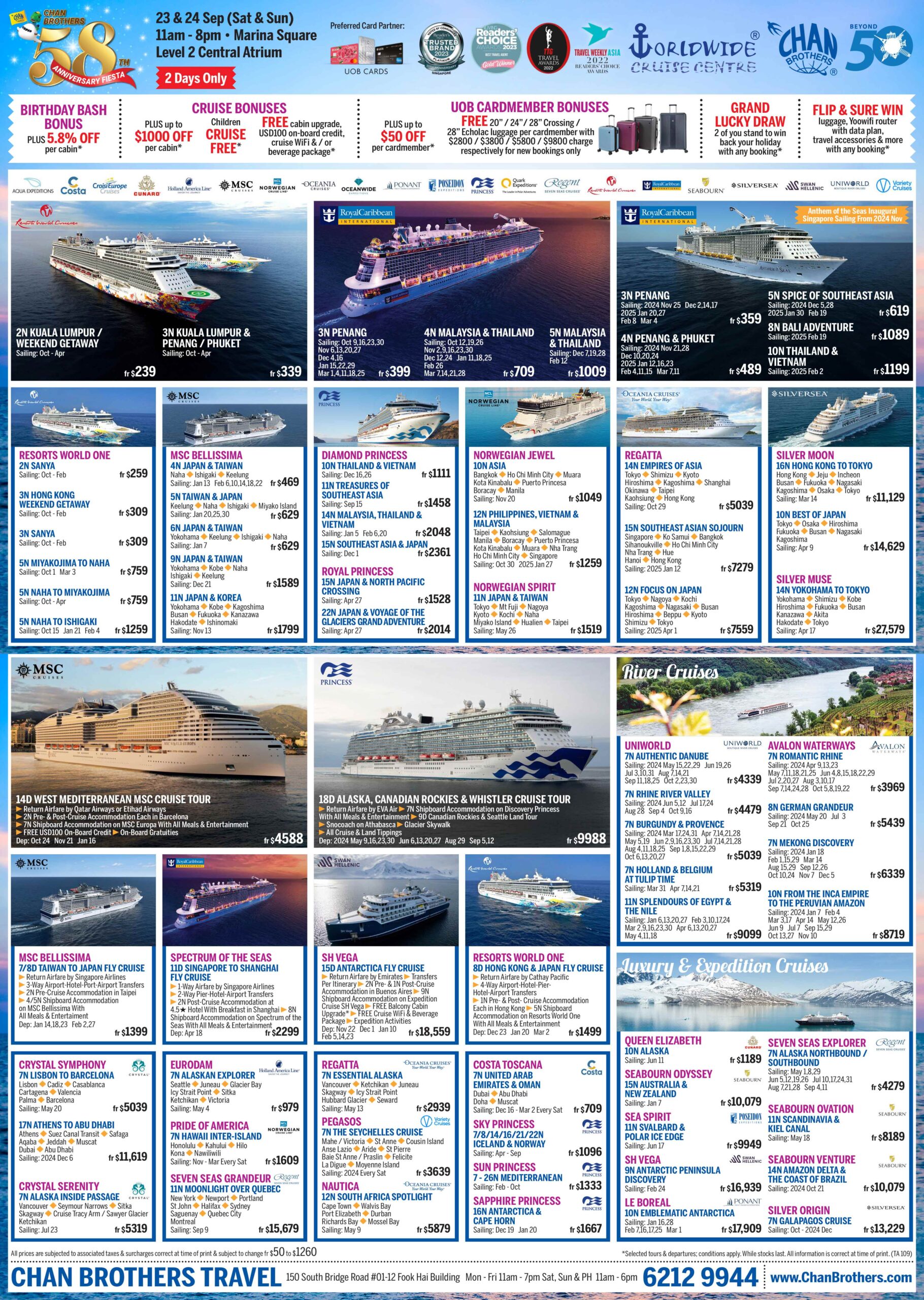 Chan Brothers 58th Anniversary Fiesta Marina Sqaure - Travel News