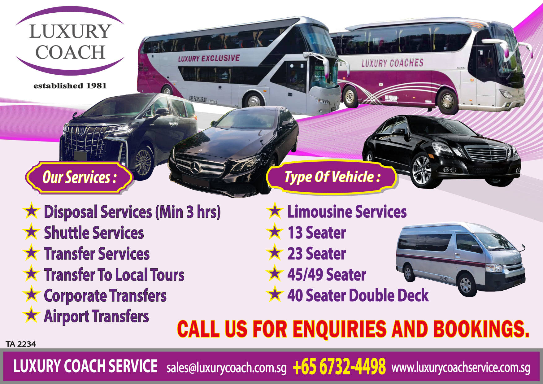 Luxury Coach Service Trip to malacca and Kuala lumpur
