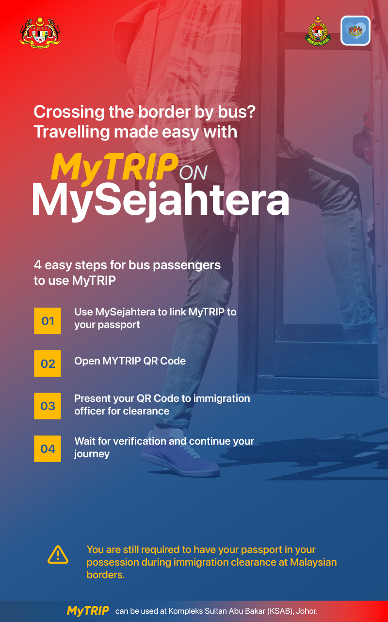 MYTRIP QR Code System for Immigration Clearance at CIQ BSI and KSAB ...