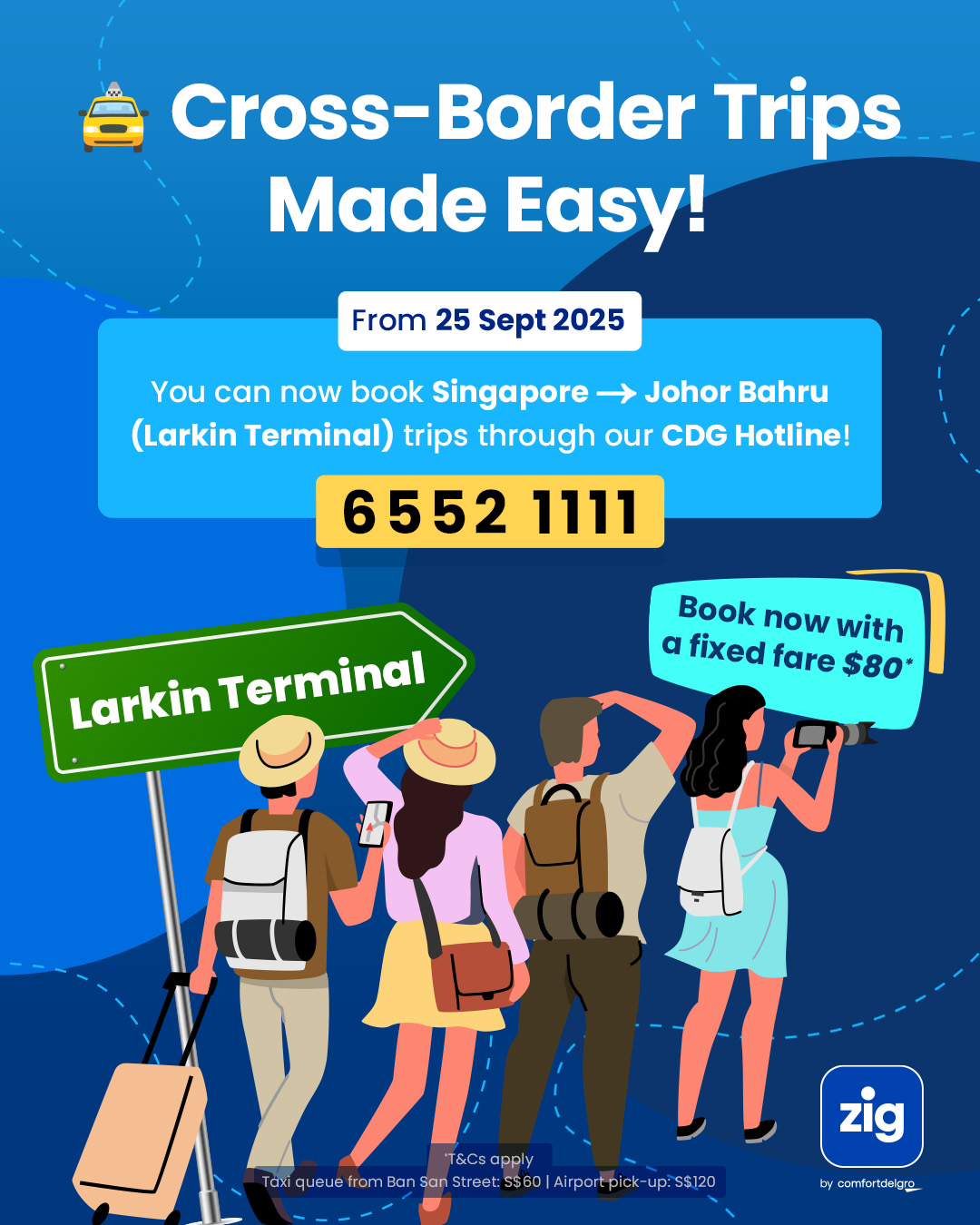 Cross-Border Taxi Booking Between Singapore and Johor Bahru (Larkin ...